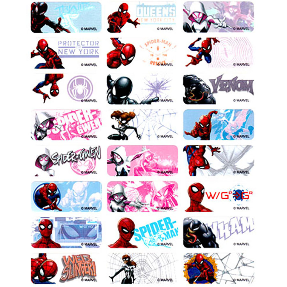 Spiderman student Name label (Large)