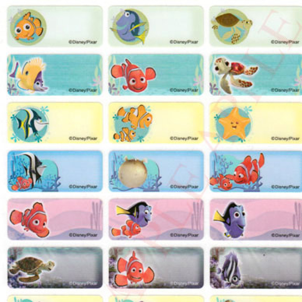 Disney finding NEMO Name Sticker (Large)