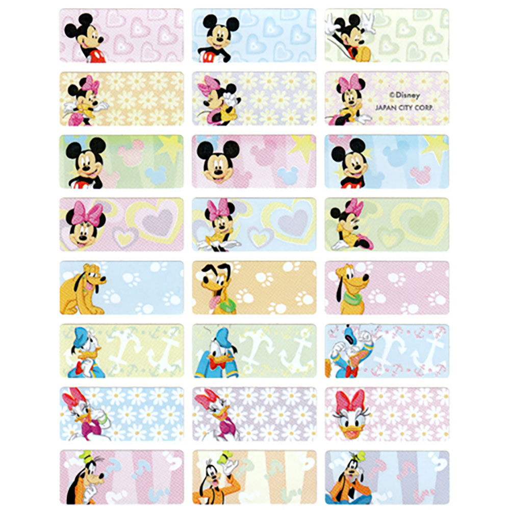 Disney Waterproof Name Sticker