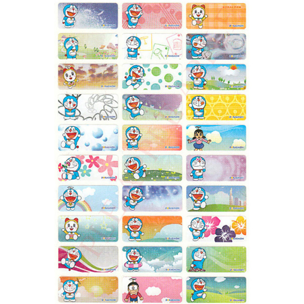 Doraemon name sticker (Large) 72pcs (Shiny) ordering