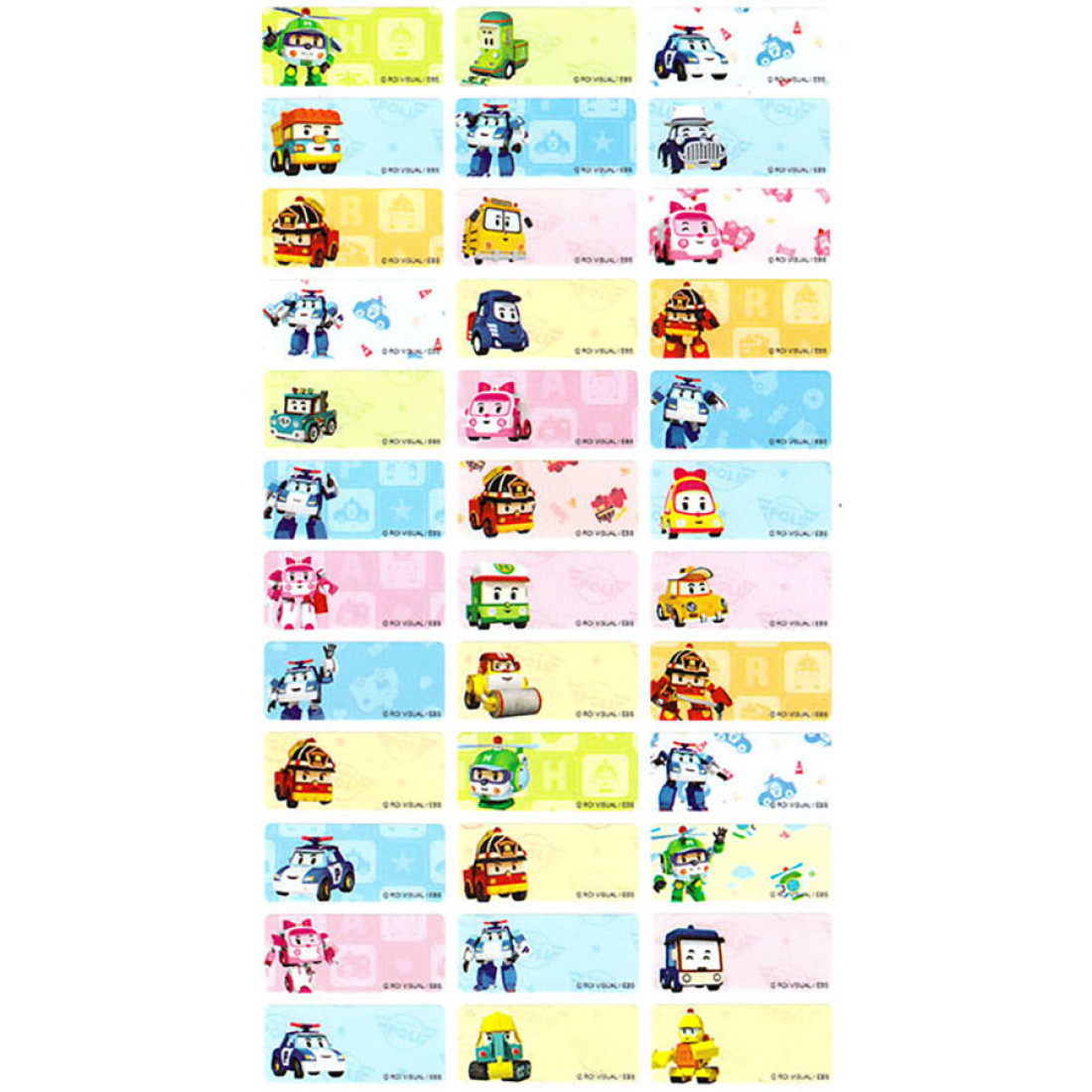 Poli Rescue Hero Poli Name Sticker